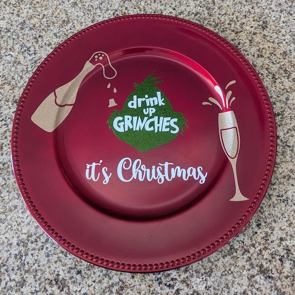 Grinch Plate - Etsy