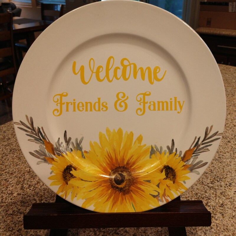 Sunflower Plate - Etsy
