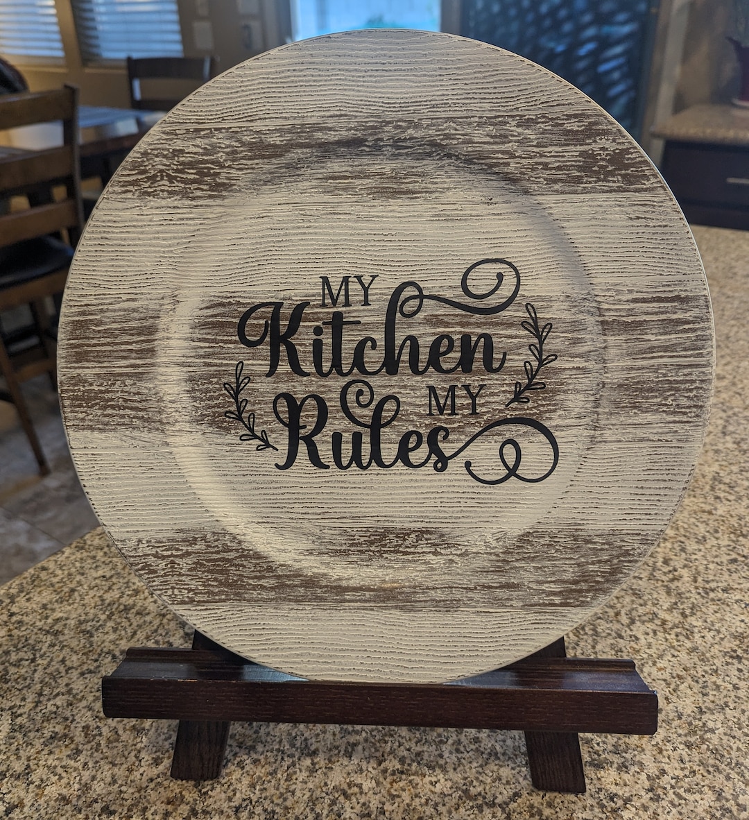 My Kitchen My Rules Plate, Kitchen Decor, Home Decor, Gifts ...
