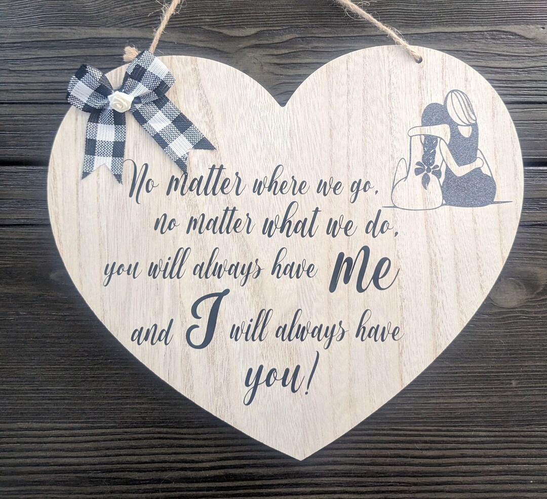 Friendship Hanging Heart Sign, Friends, Wooden Sign, Gifts, Friendship ...