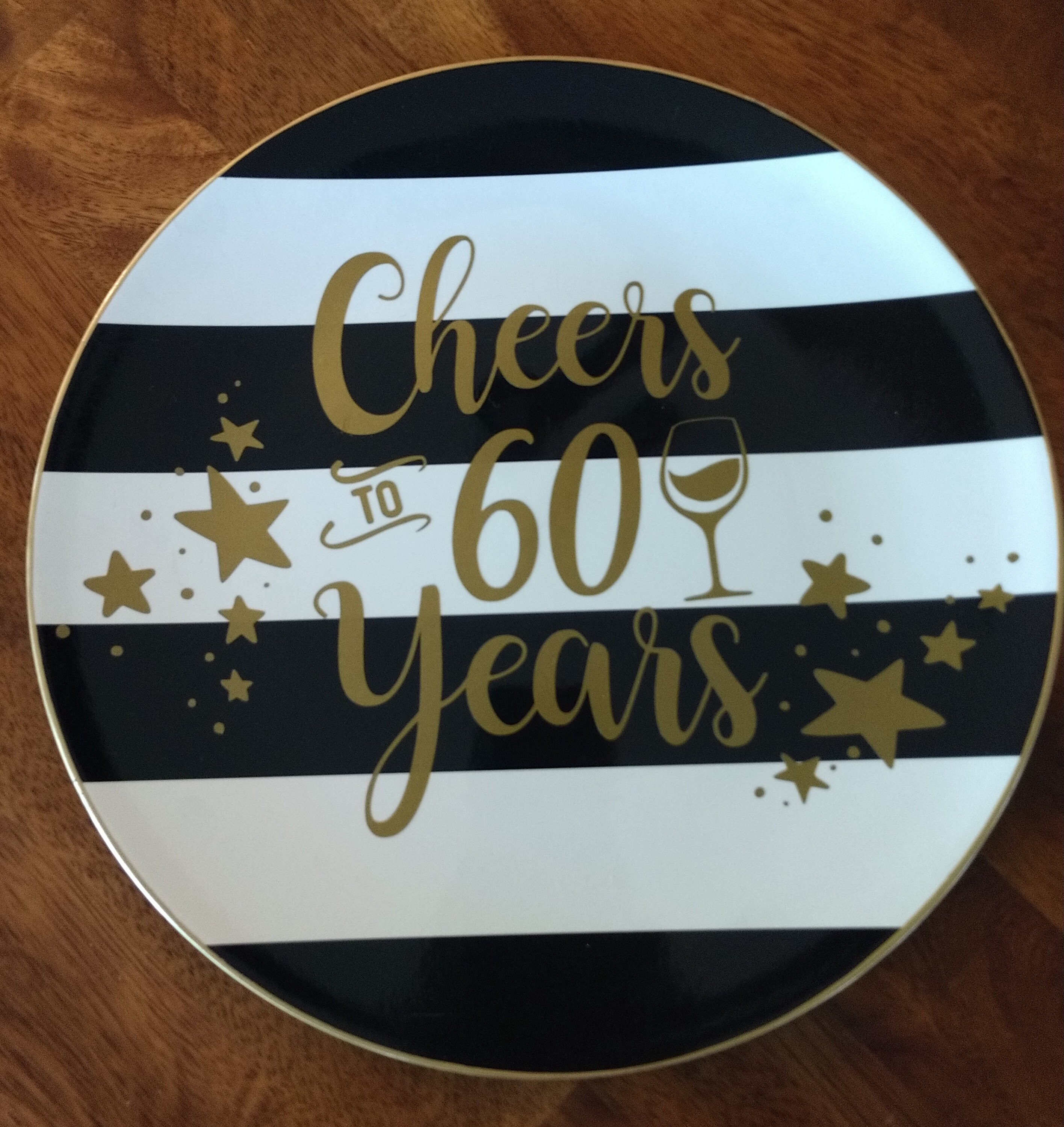 Cheers to 60 Years Plate, 60 Years, 60th Birthday, Birthday ...