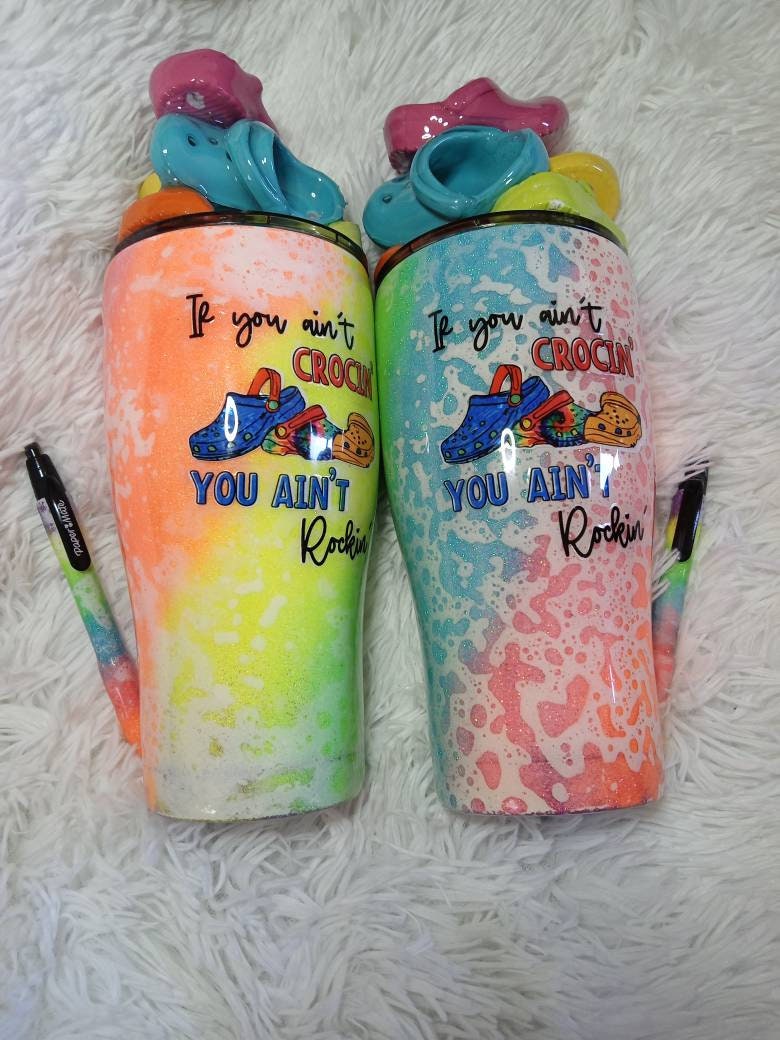 Croc Tumbler Shoe Tumbler Tumbler With Topper - Etsy