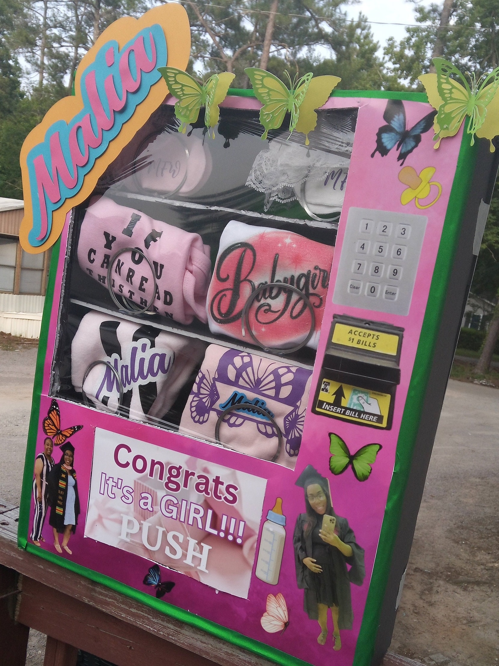 Custom Babyshower Vending Machine Baskets - Etsy