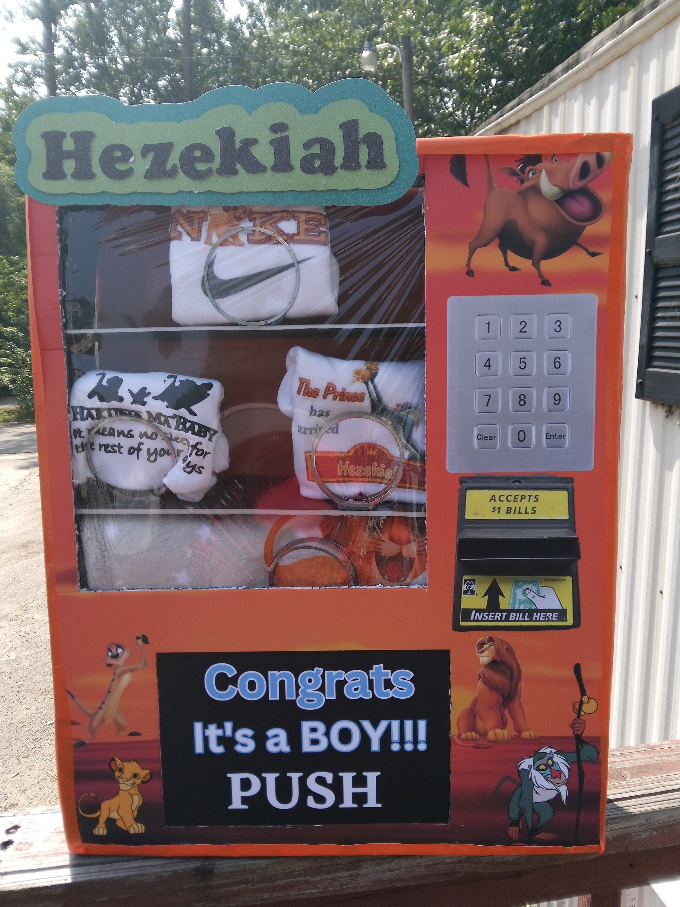 Custom Babyshower Vending Machine Baskets - Etsy