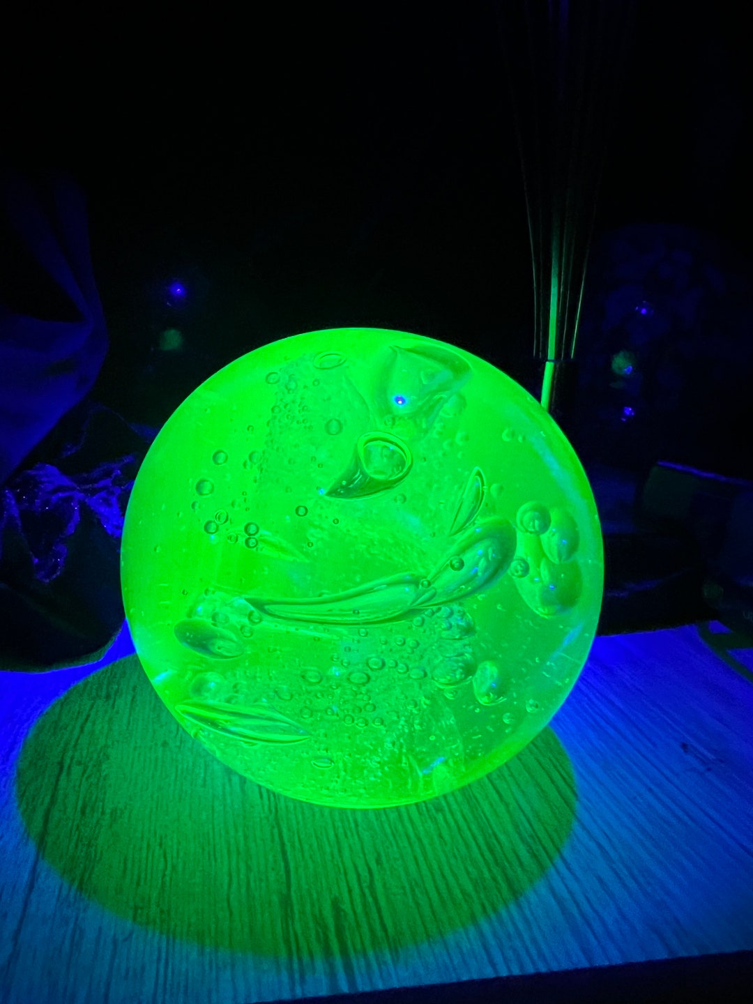 Uranium Glass Paperweight #1 - Etsy