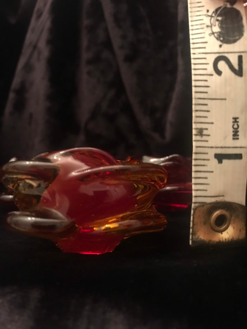 Hand Blown Glass Rose Figurine | Etsy