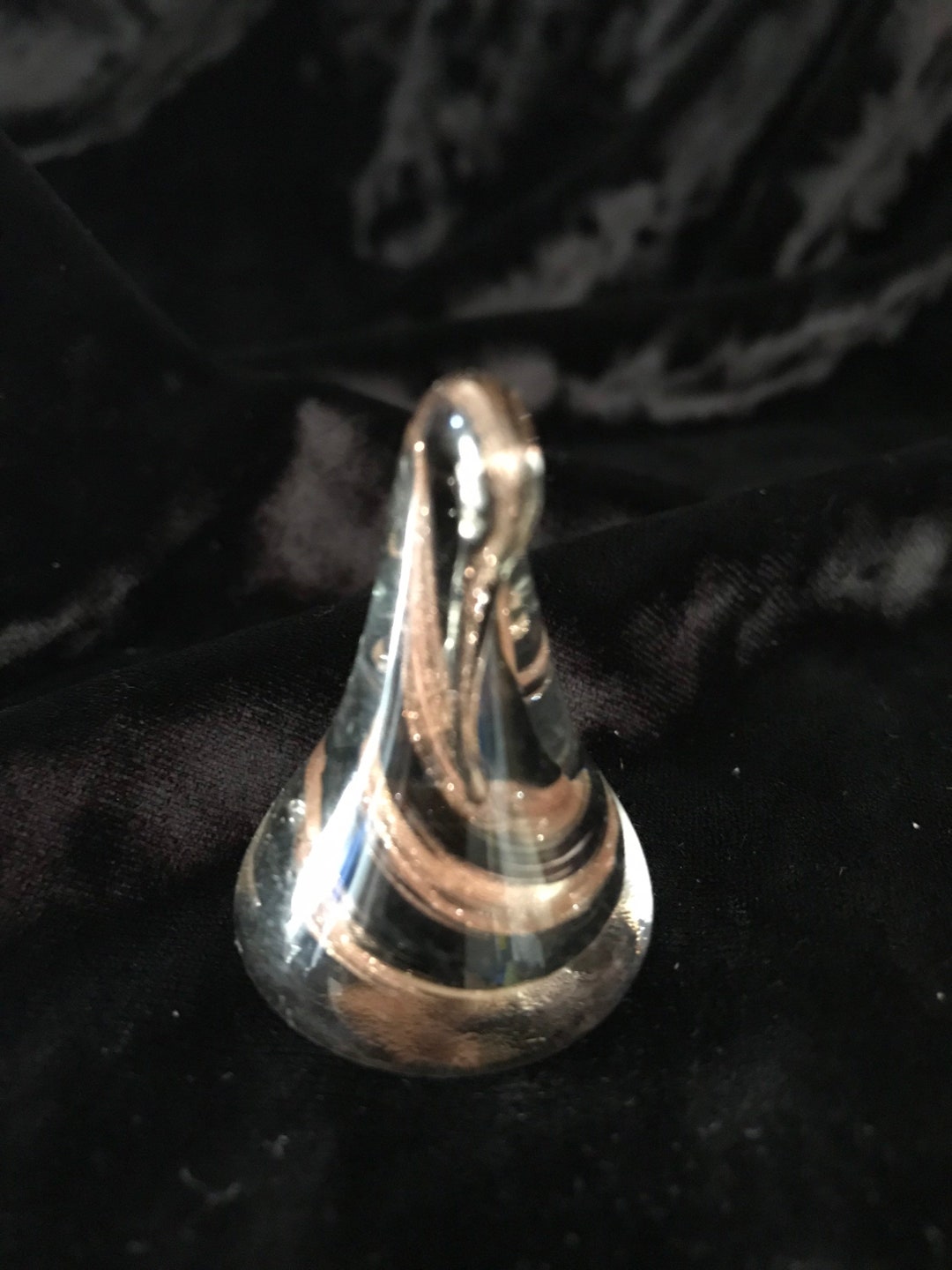 Glass Ring Holder (black & Gold) - Etsy