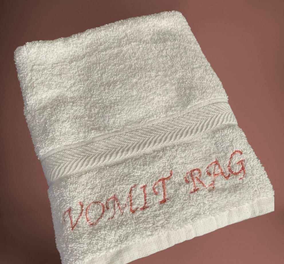 Vomit Rag Bathroom Towel - Etsy