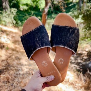Genuine Cowhide Western Sandals Outdoor Flipflops Flats Footwear - Etsy