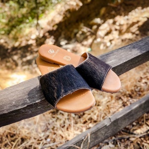 Genuine Cowhide Western Sandals Outdoor Flipflops Flats Footwear - Etsy