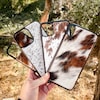 Highland Cow iPhone Case, Floral Cow Tough Phone Cases, Cow Lover Gift ...
