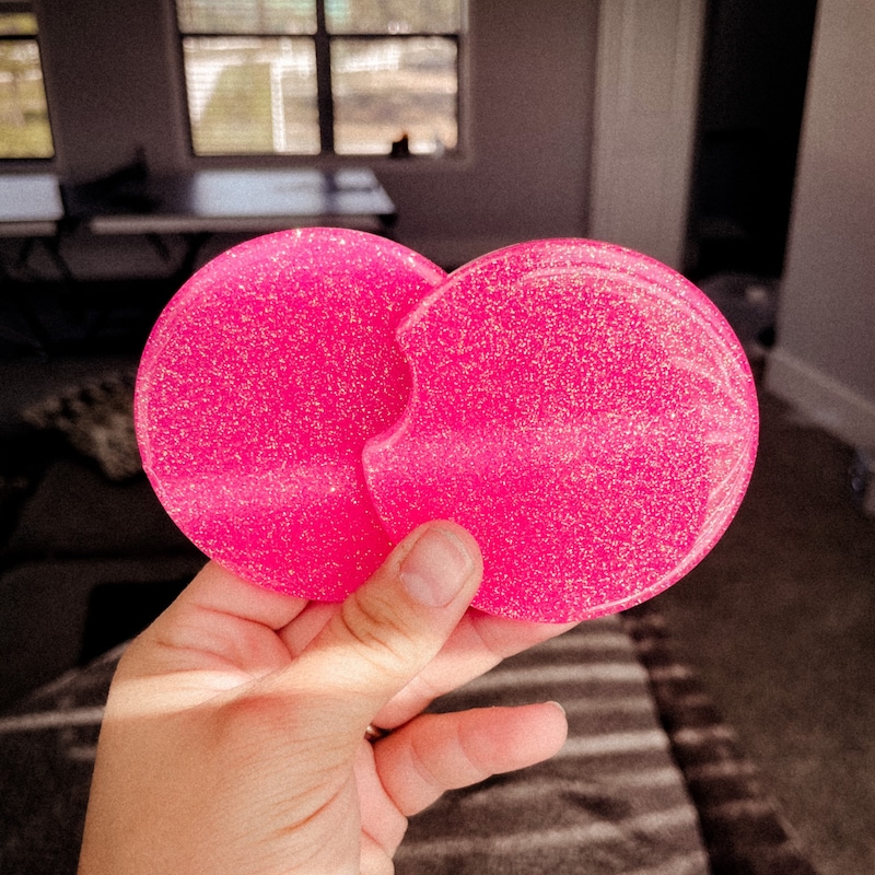 Hot Pink Coasters - Etsy