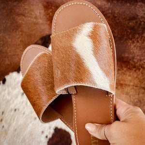 Genuine Cowhide Western Sandals Outdoor Flipflops Footwear - Etsy