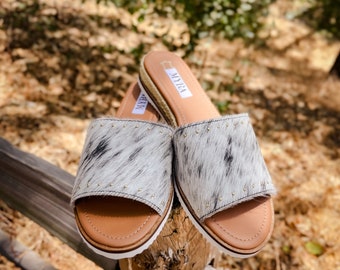 Cowhide Sandals - Etsy