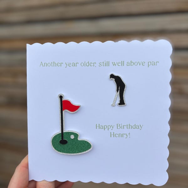 Golf Card - Etsy UK