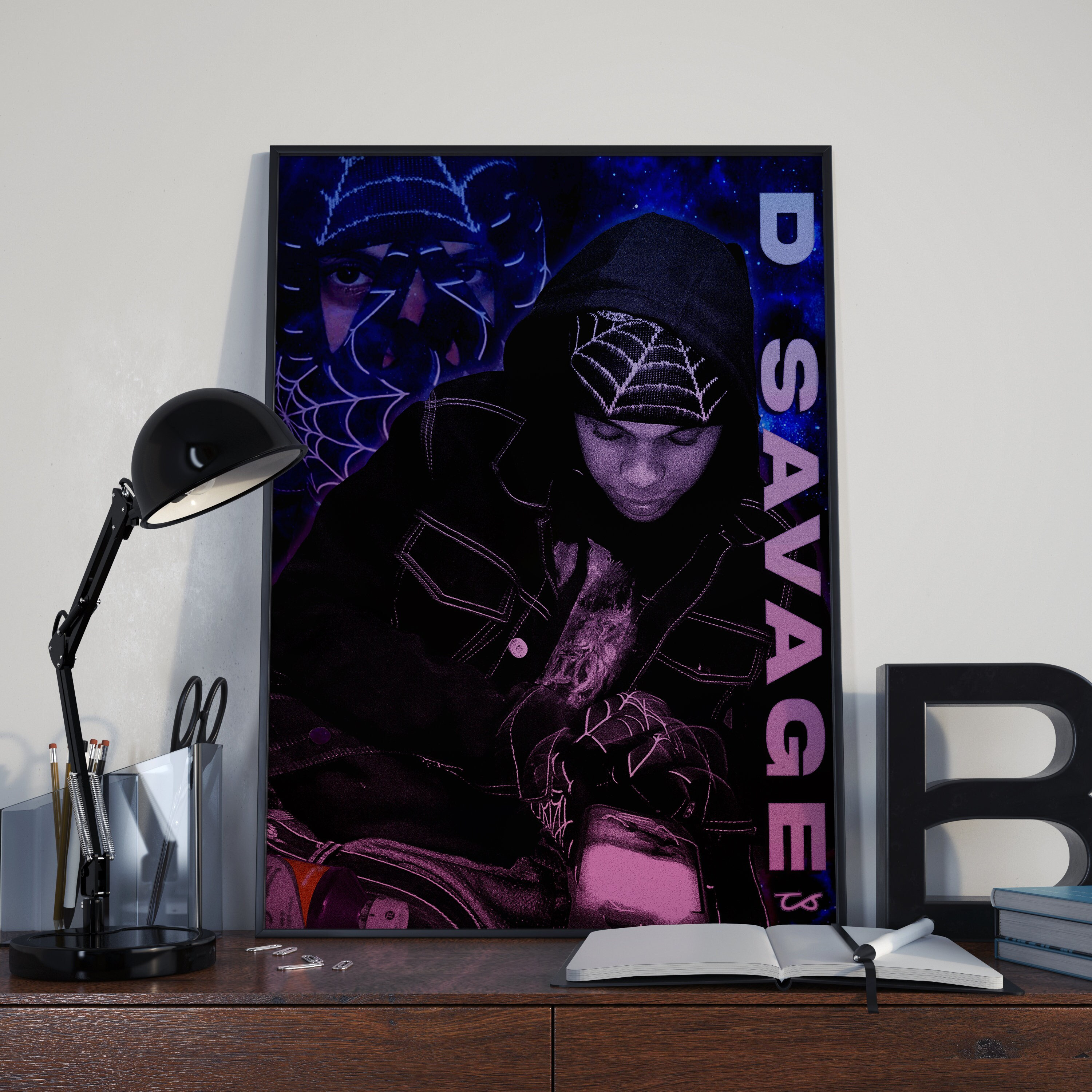 D SAVAGE 3900 Poster | Matte Poster, Rap Artist, Cover Art, Wall Art ...