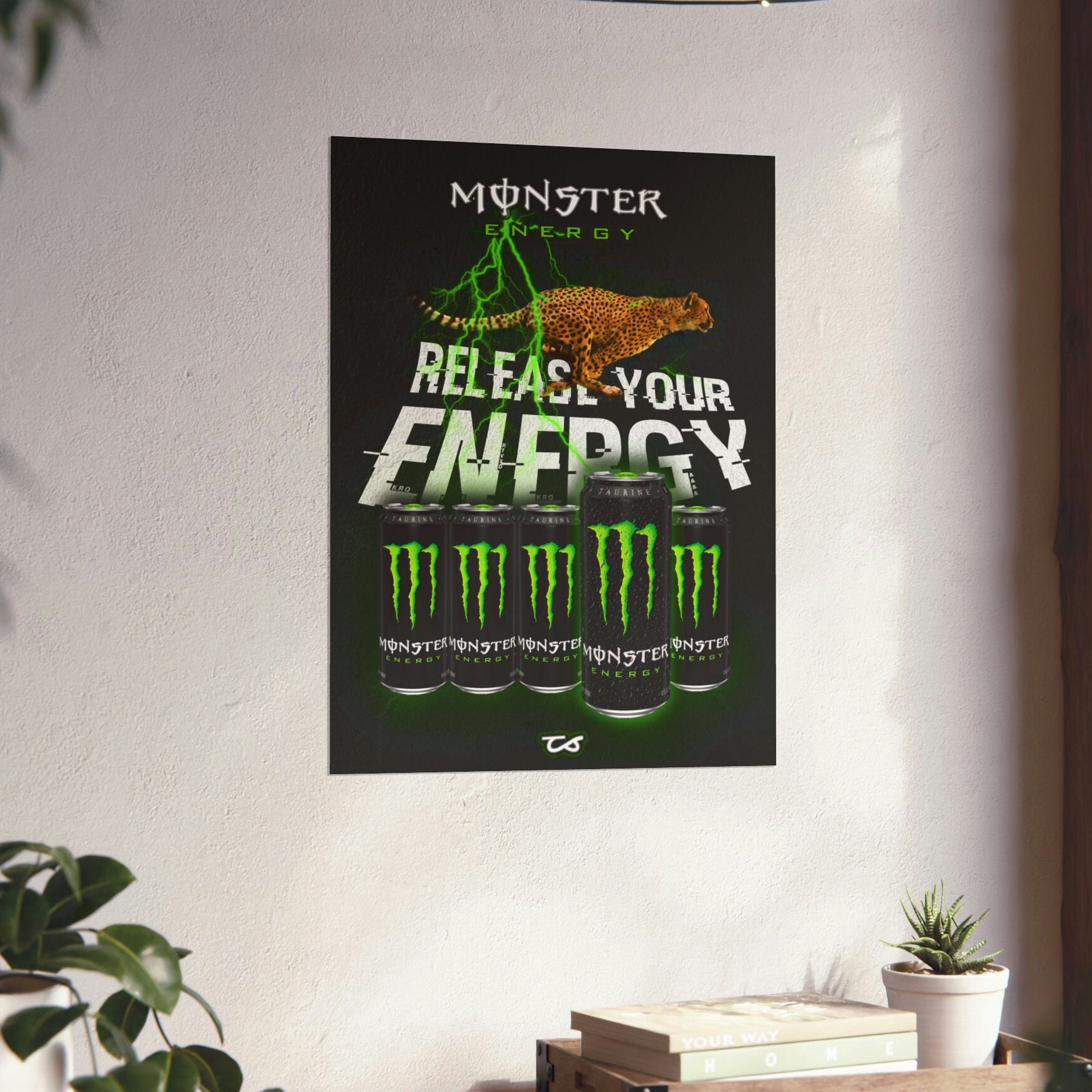 MONSTER ENERGY Drink Poster Wall Art College Room Decor Graphic Poster ...