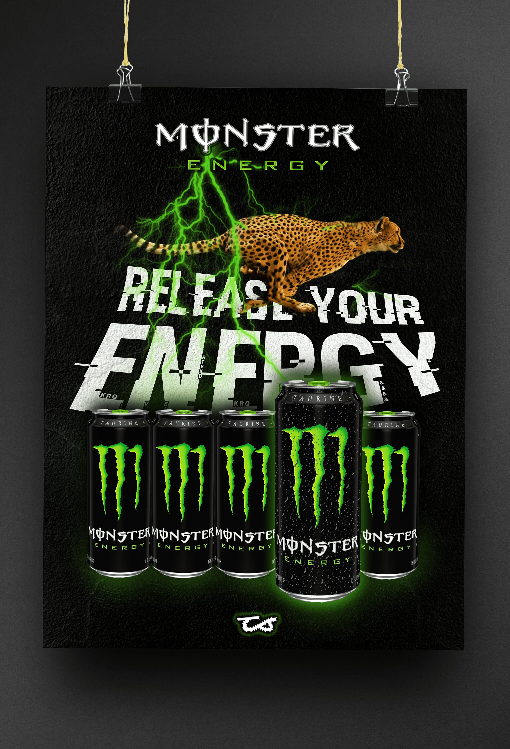 MONSTER ENERGY Drink Poster Wall Art College Room Decor Graphic Poster ...