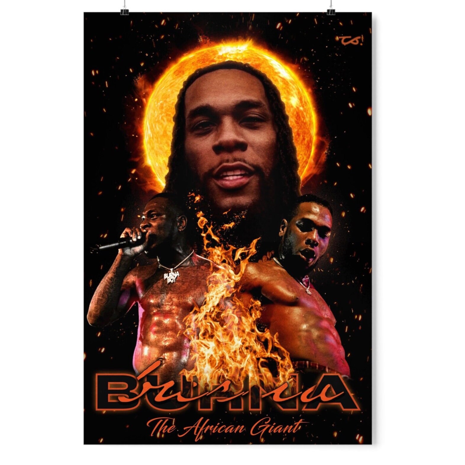 BURNA BOY Poster | Afrobeats Poster, Amapiano Poster, African Giant ...