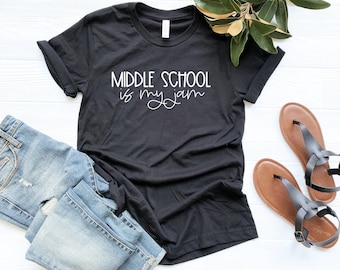 Middle School Teacher Shirt - Etsy