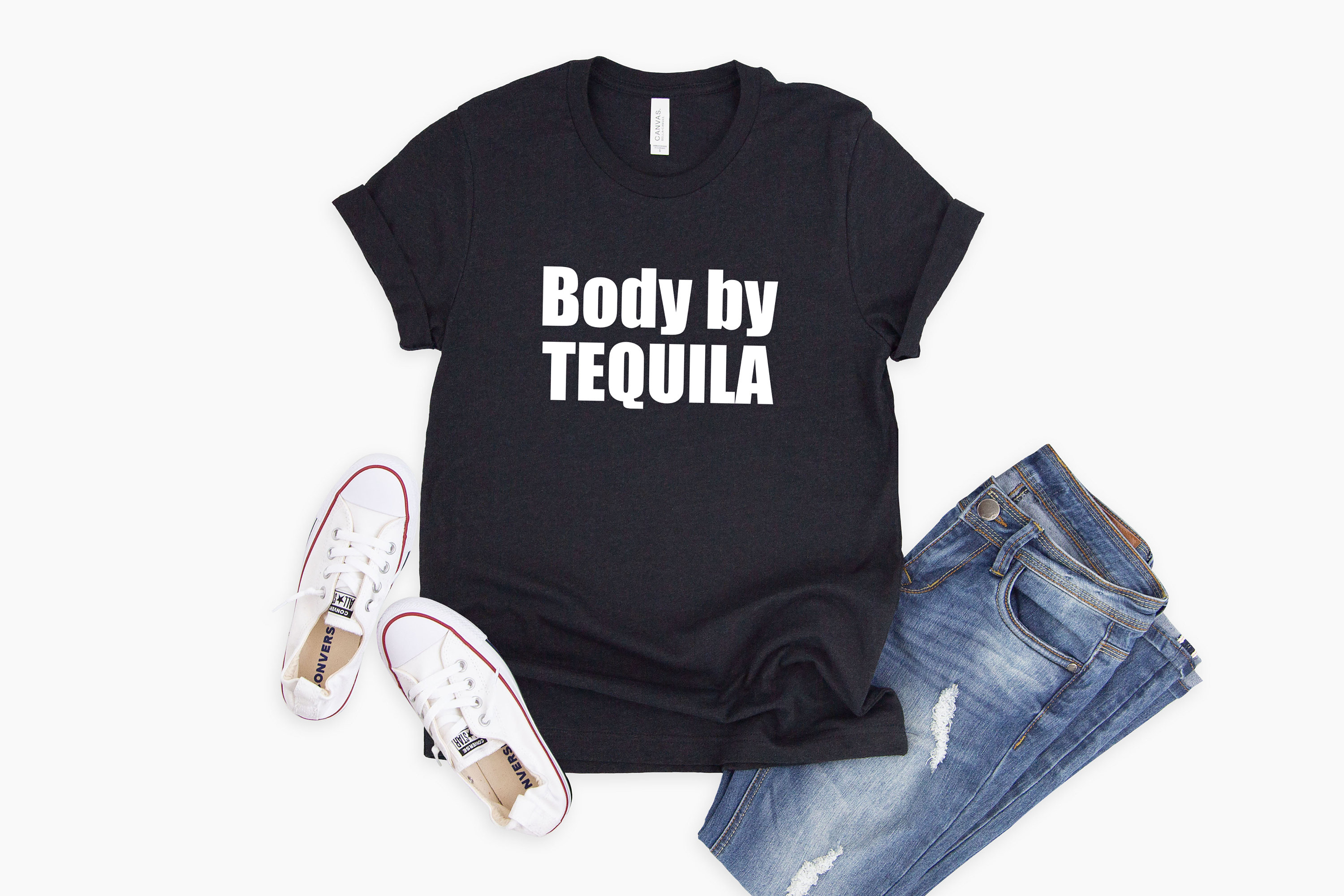 Body by Tequila Shirt | Funny Drinking Shirt | Gift for Him | Tequila ...