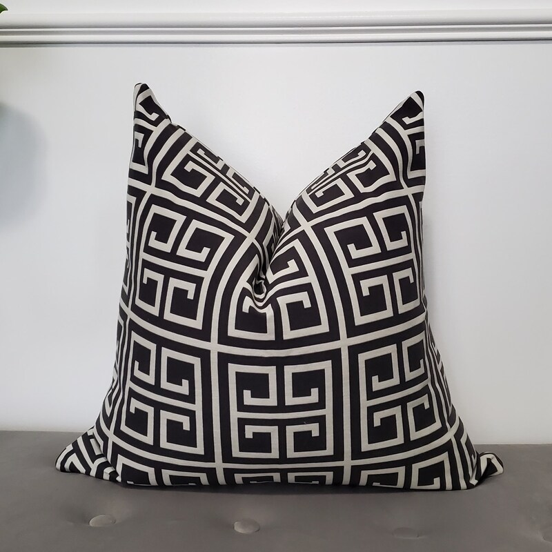 Greek Key Pillow - Etsy