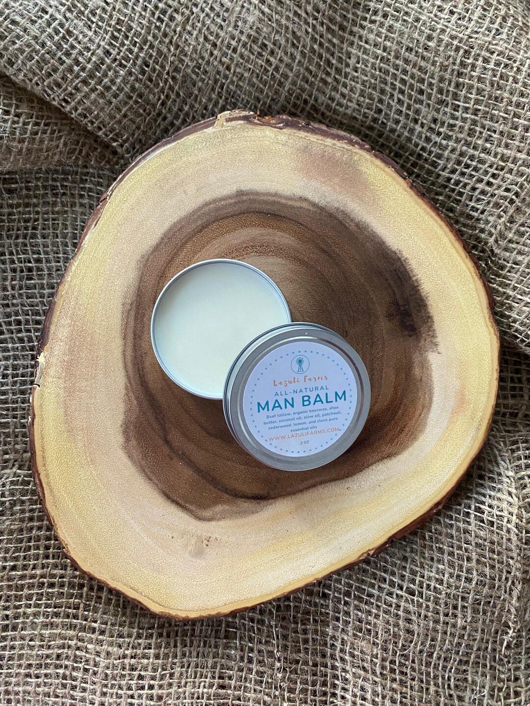 Man Balm | Lumberjack Blend | Patchouli + Clove + Cedarwood + Lemon for ...