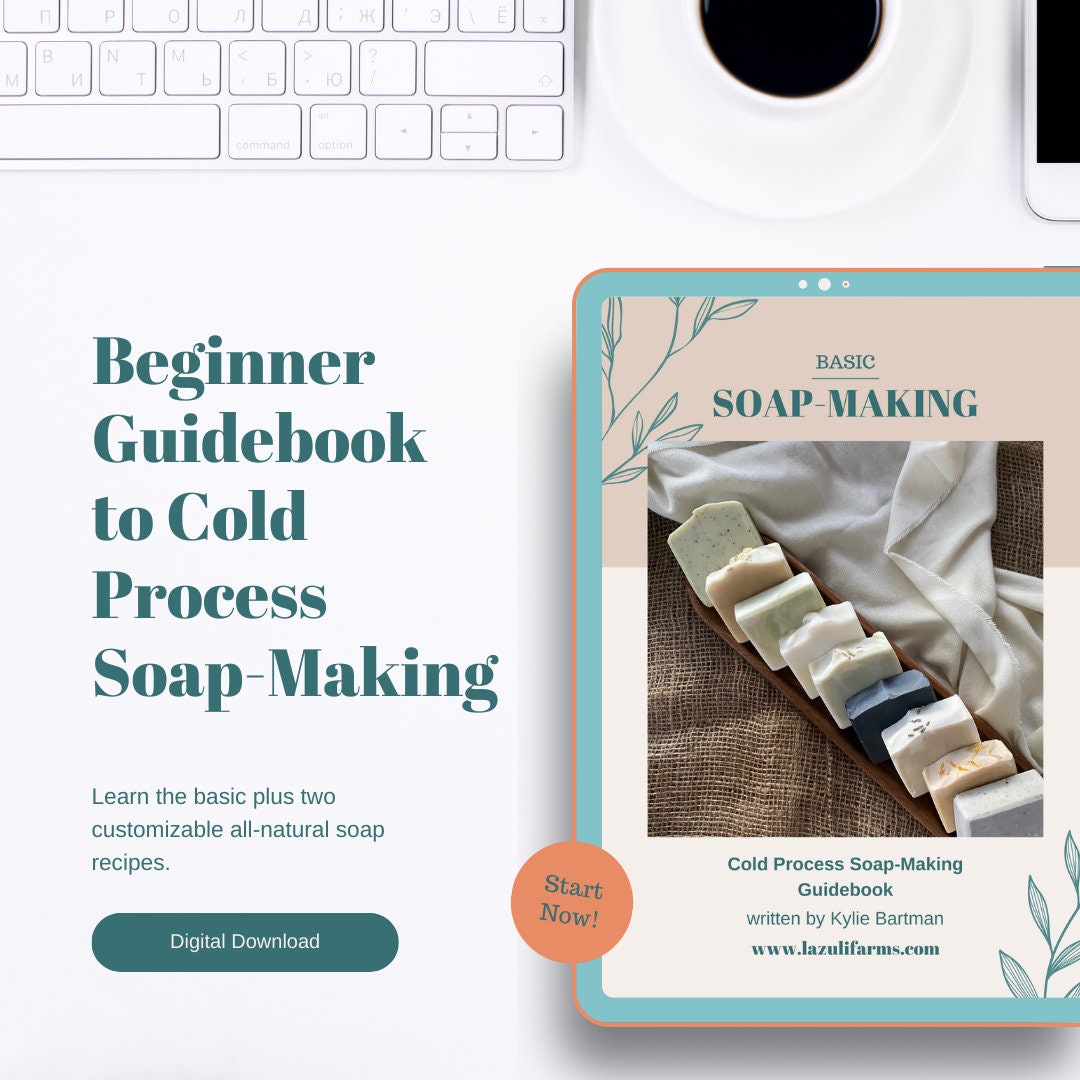 Digital Beginner Soap Making Recipe Ebook | All-natural Basic Soap ...