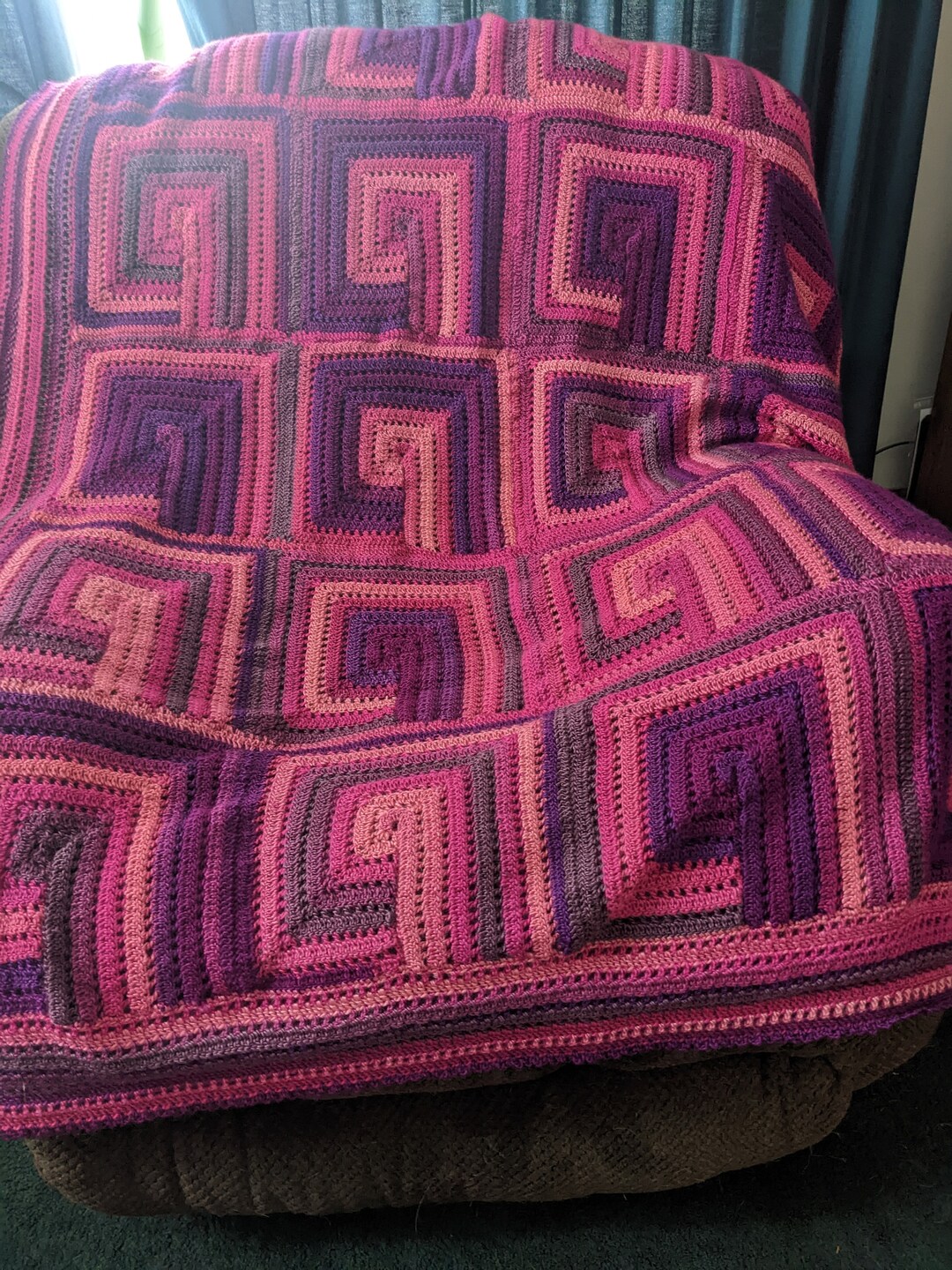 Orchid Block Afgan - Etsy