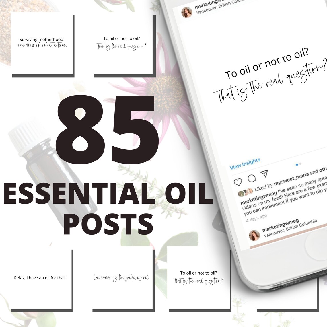 Essential Oil Instagram Posts | 85 Essential Oil Posts | Essential Oil ...