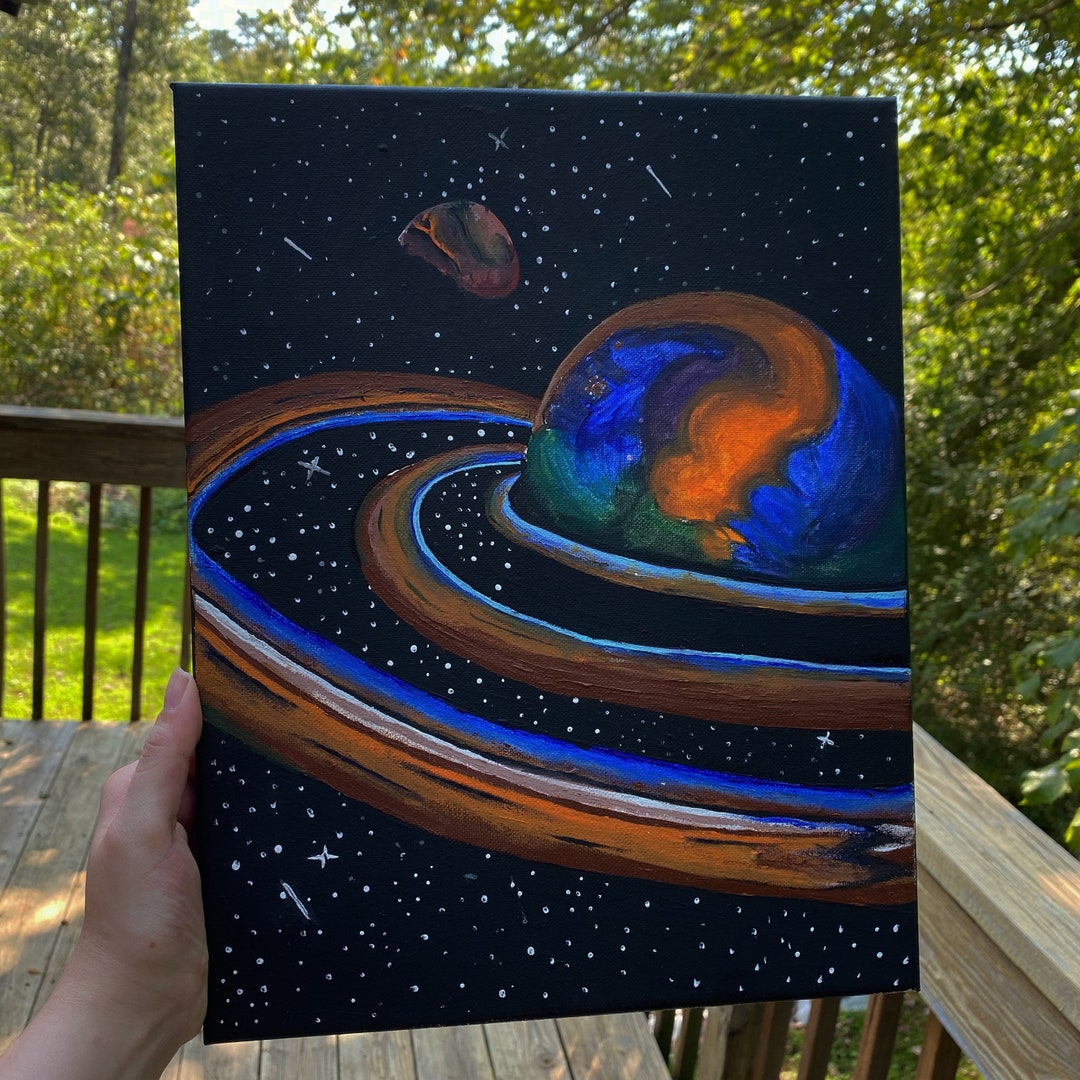 Outer Space Painting - Etsy