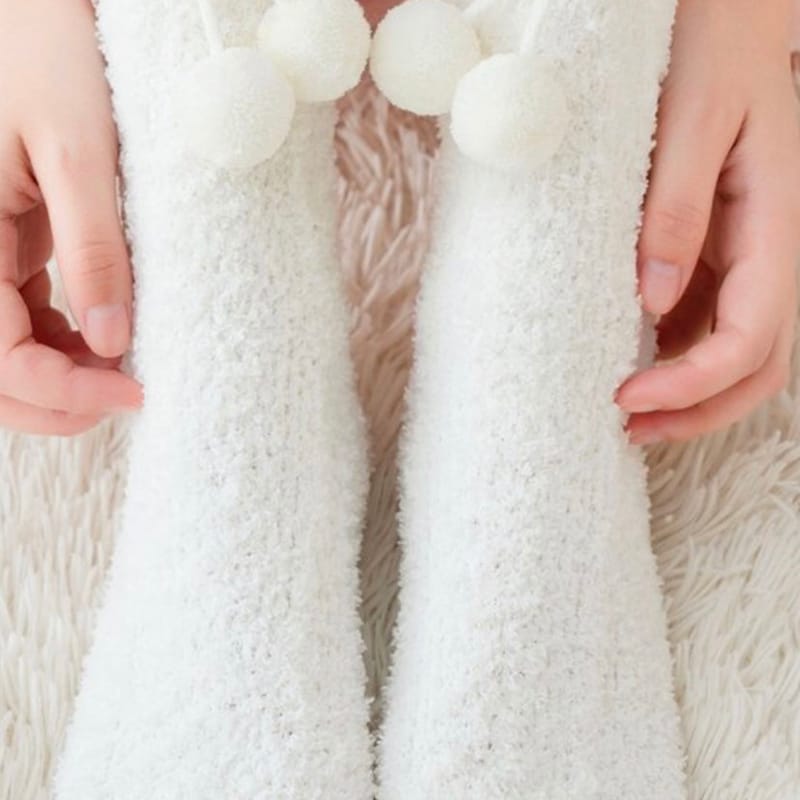 Pom Pom Socks - Etsy