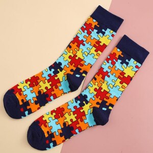 Guitar Nutella Puzzle Crazy Socks Funny Socks Cute Socks Girls Socks ...