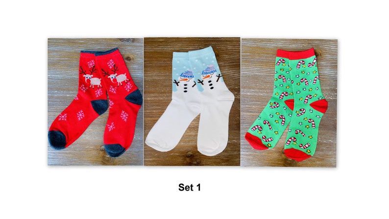 Holiday Socks Crazy Socks Christmas Xmas Women Soft Cute Socks | Etsy