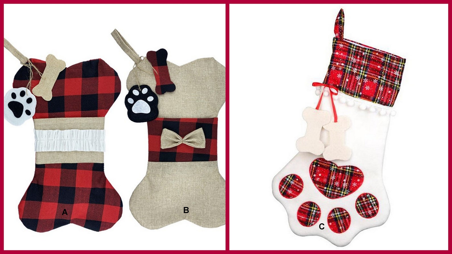 Christmas Stockings Holiday Stocking Decor Personalized - Etsy