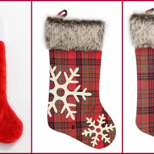 Christmas Stockings Holiday Stocking Decor Personalized Christmas ...