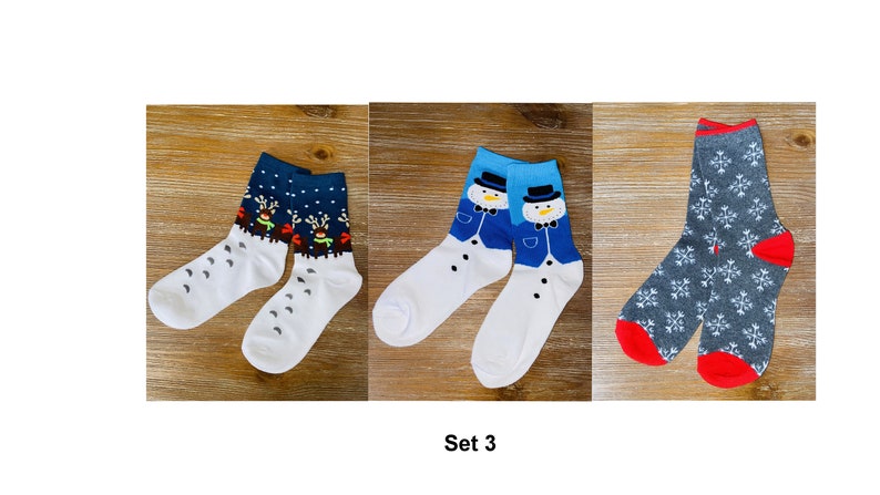 Holiday Socks Crazy Socks Christmas Xmas Women Soft Cute Socks | Etsy