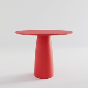 Red Round Dining Table: Modern Space-saving Design (d98cm) - Etsy