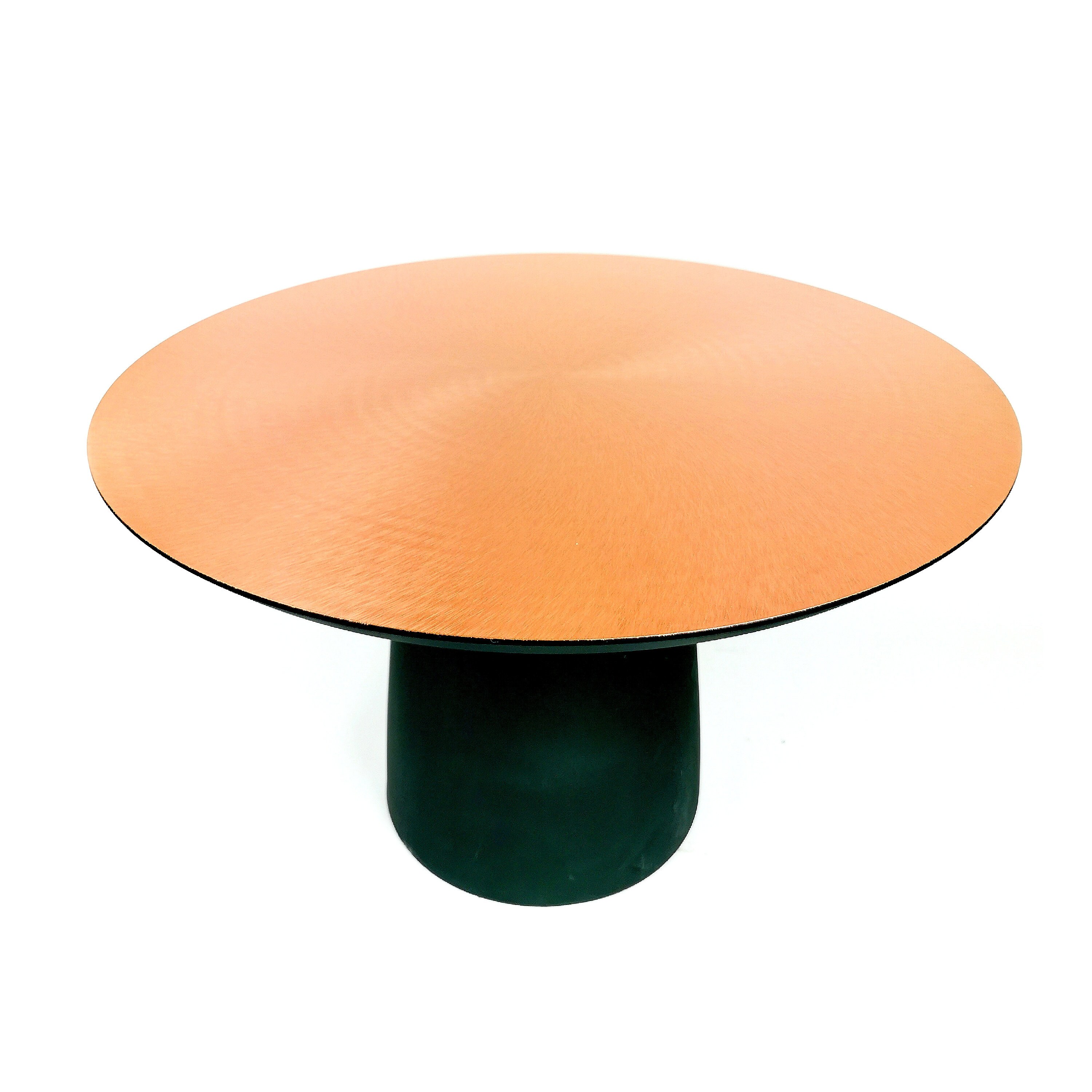 Kopar Round Brushed Copper Tabletop D98 - Etsy
