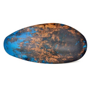Kopar Stone Shape Aged Copper Tabletop 195x95 - Etsy