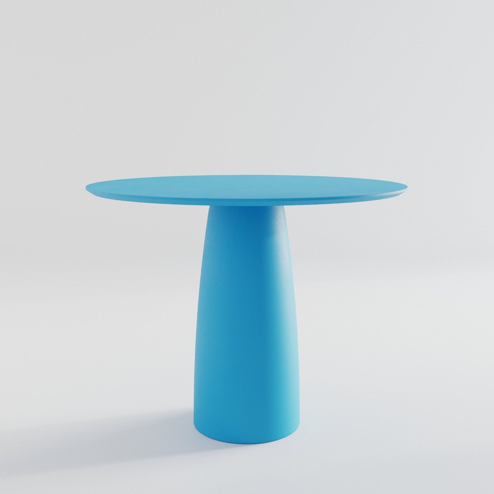 Red Round Dining Table: Modern Space-saving Design (d98cm) - Etsy