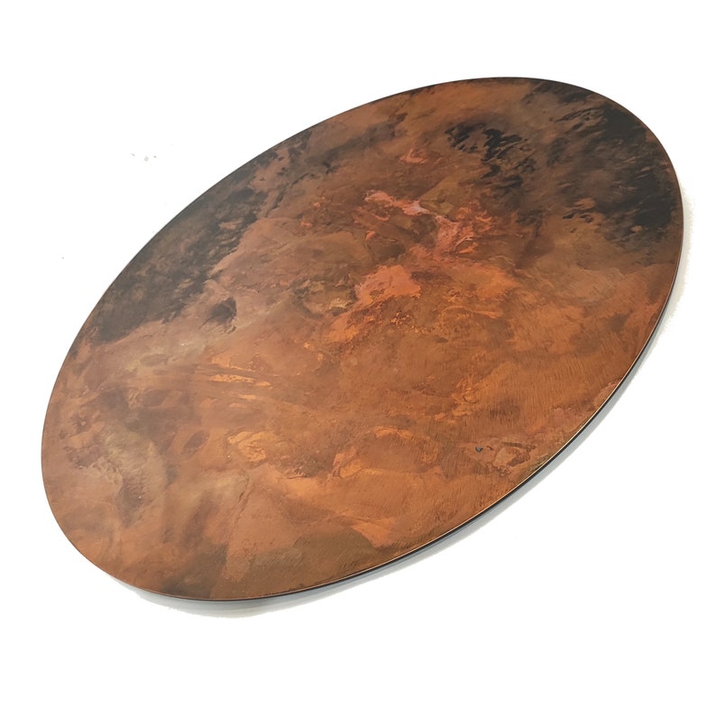 Handmade Aged Copper Tabletop: Round Dining or Coffee Table (38.6 Inch ...