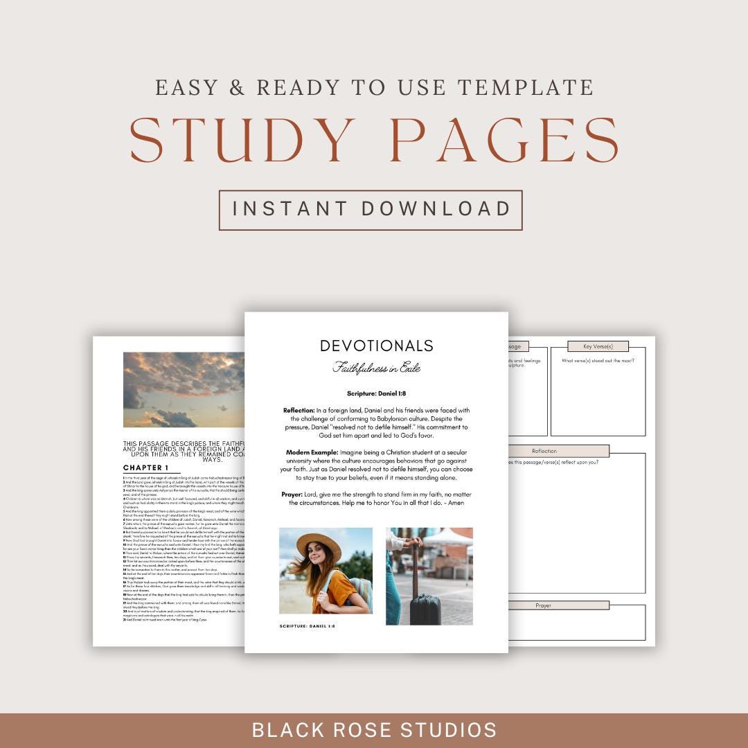 In-depth Bible Study Guide for the Book of Daniel 12-week Christian ...