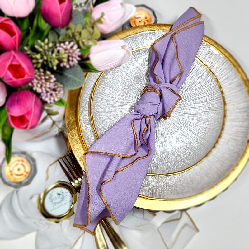 Lilac Napkins - Etsy