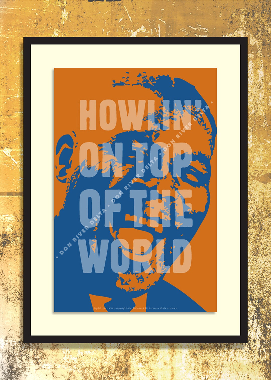 Howlin' Wolf Blues Poster Wall Art Art Print - Etsy