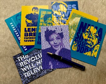 Jazz Postcards - Etsy