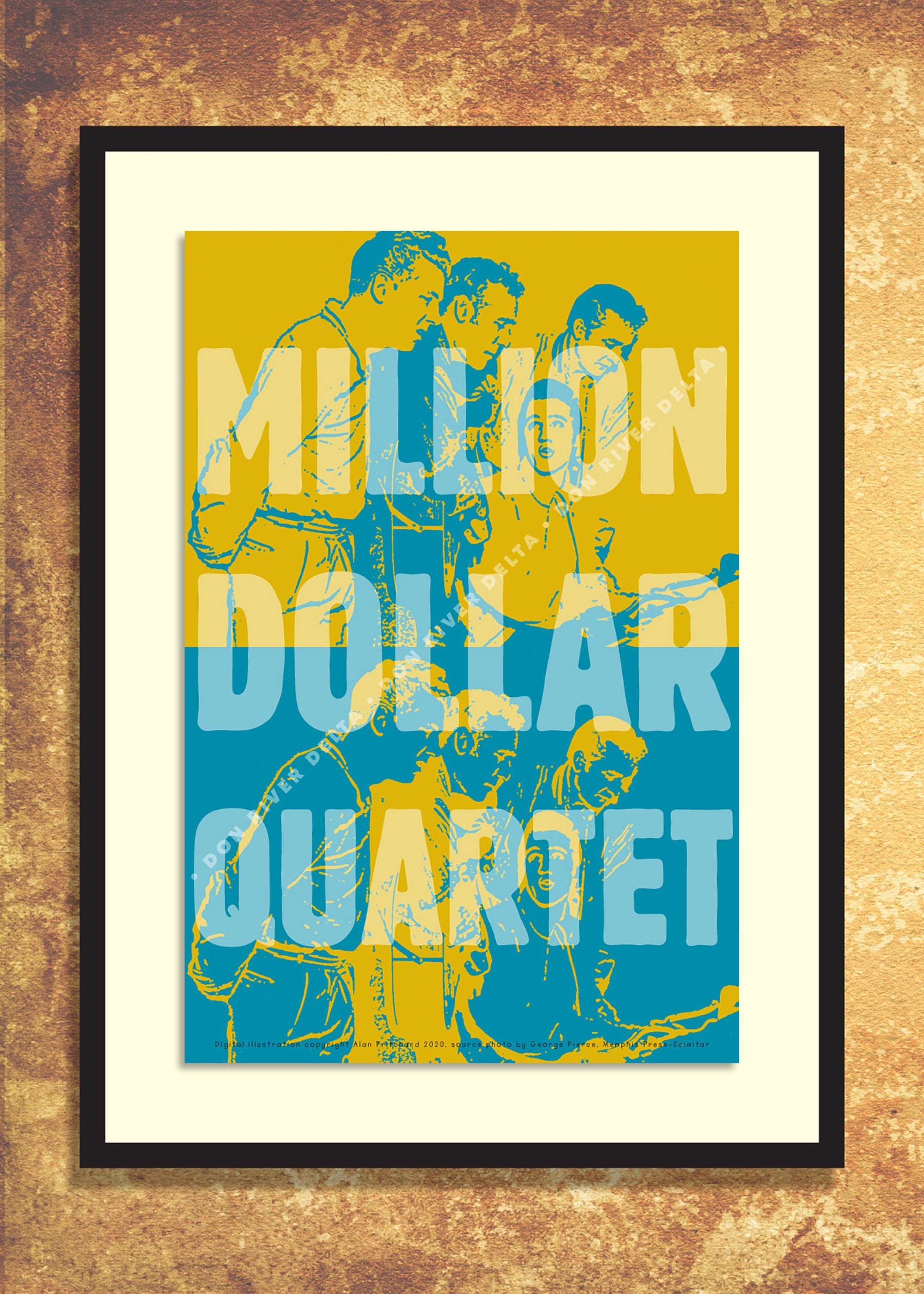 Million Dollar Quartet, Rock Poster, Art Print, Elvis, Johnny Cash ...