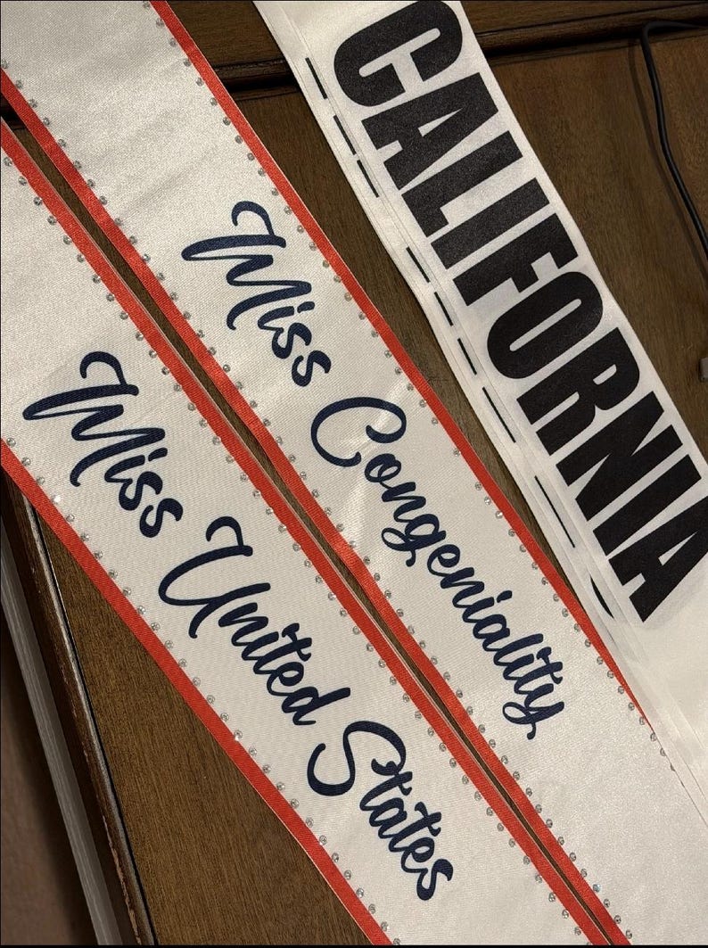 Customizable Senior Sashes | Personalized Bridal Party, Pageant ...