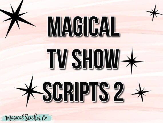 Magical TV Show Scripts 2 Foil Planner Stickers - Etsy