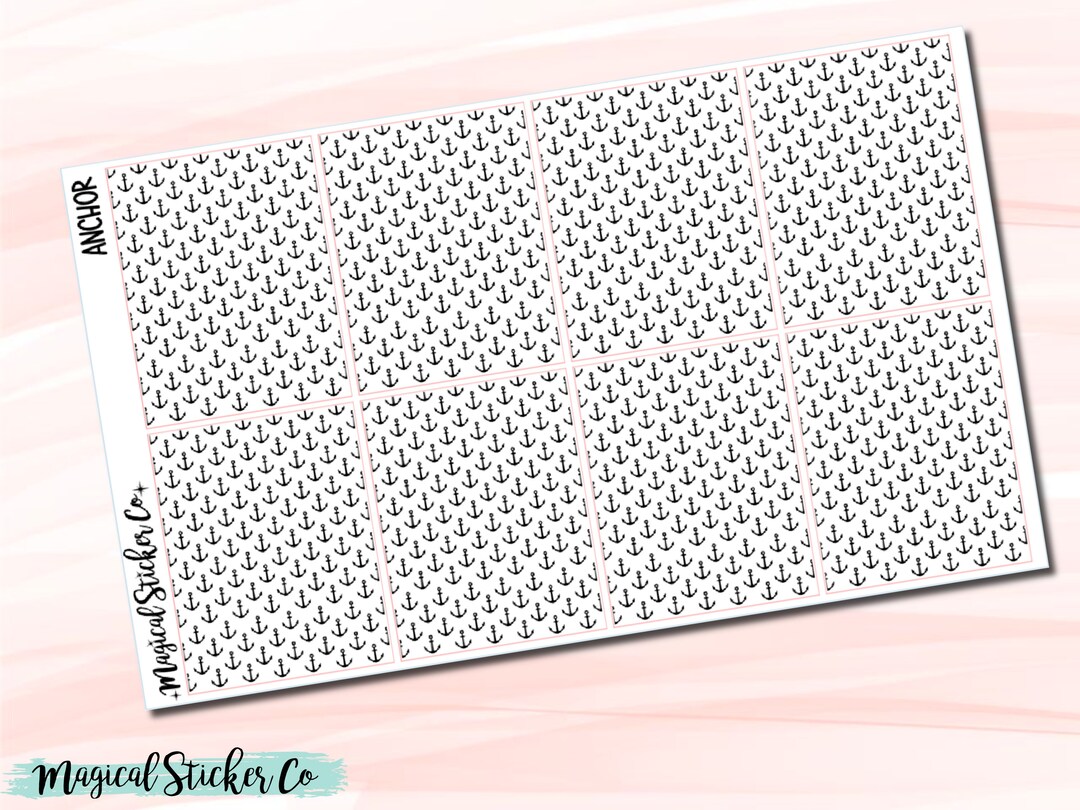 Anchor, Foil Planner Underlays - Etsy